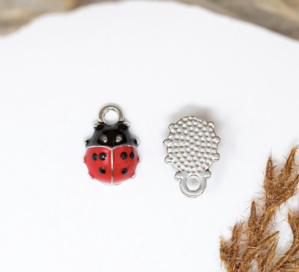 Mini Lady Bug Silver – Lucky Charms